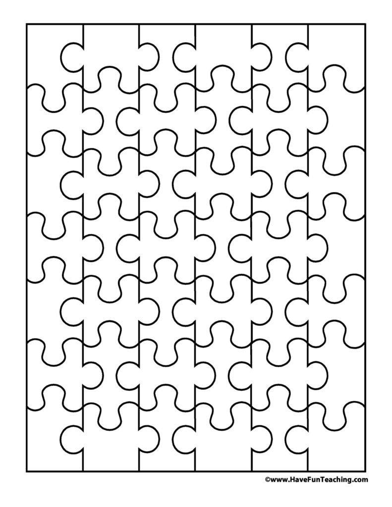 Puzzle Piece Template Printable: Unlock Your Creativity - puzzle ...