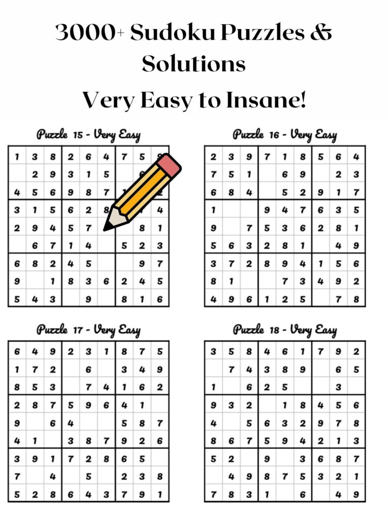 Printable Easy Sudoku Puzzles: A Fun and Challenging Brain Exercise ...