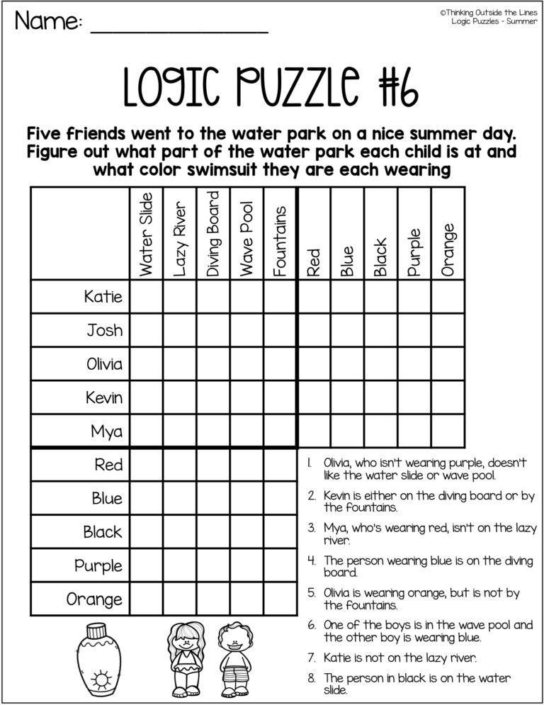 Logic Puzzles Printable: A Fun and Challenging Way to Exercise Your ...