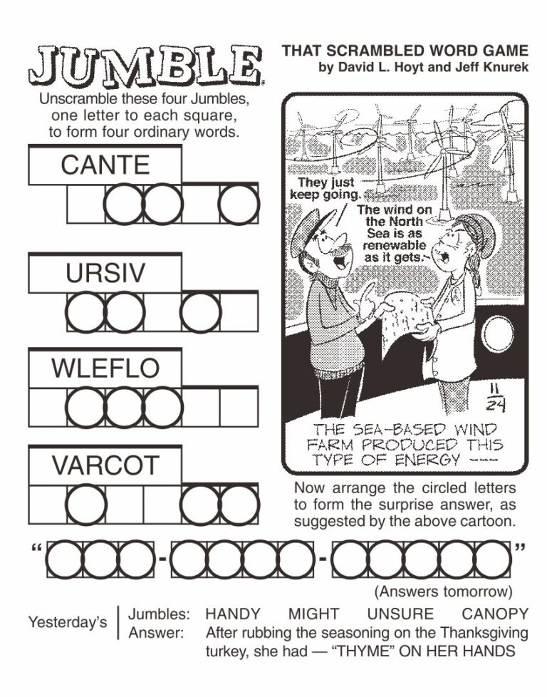 Printable Jumble Puzzles: A Fun and Challenging Brain Exercise - puzzle ...